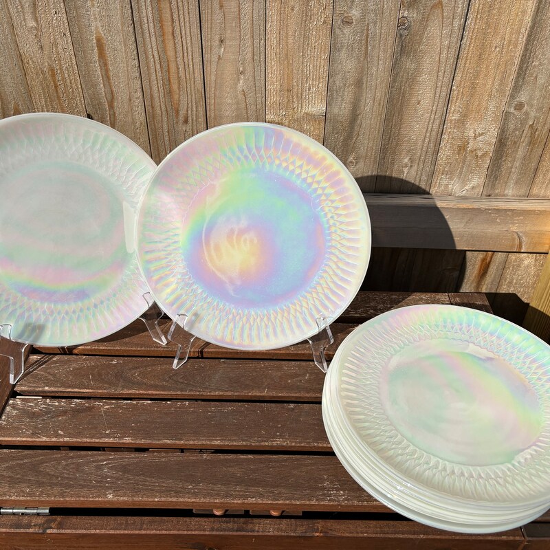 Iridescent Plates - Etsy