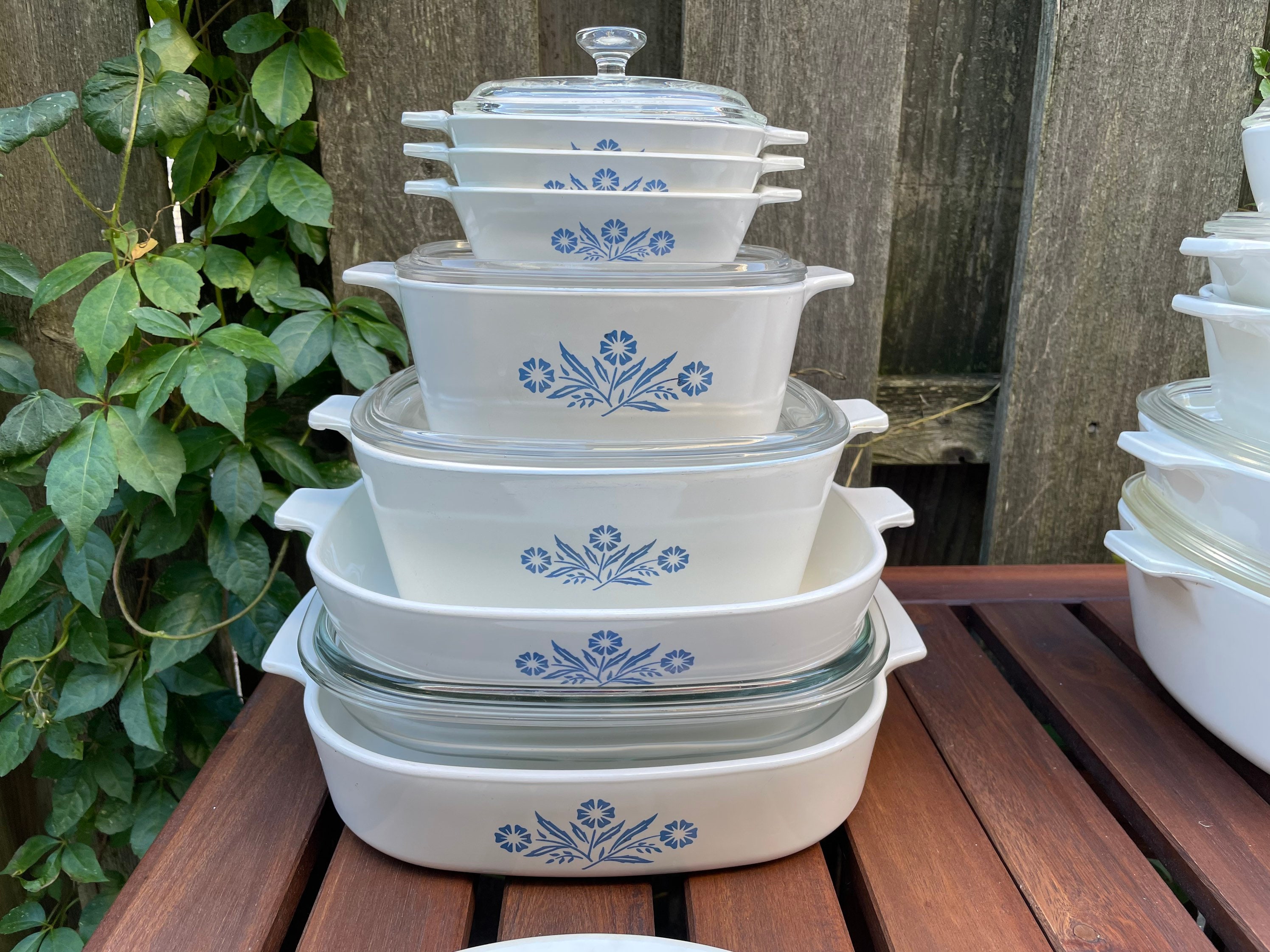 Corning Ware Blue Corn Flower Vintage 1950’s 1960’s Casserole Dish ...