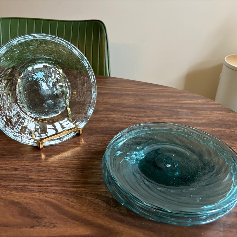 Recycled Glass Plate - Etsy