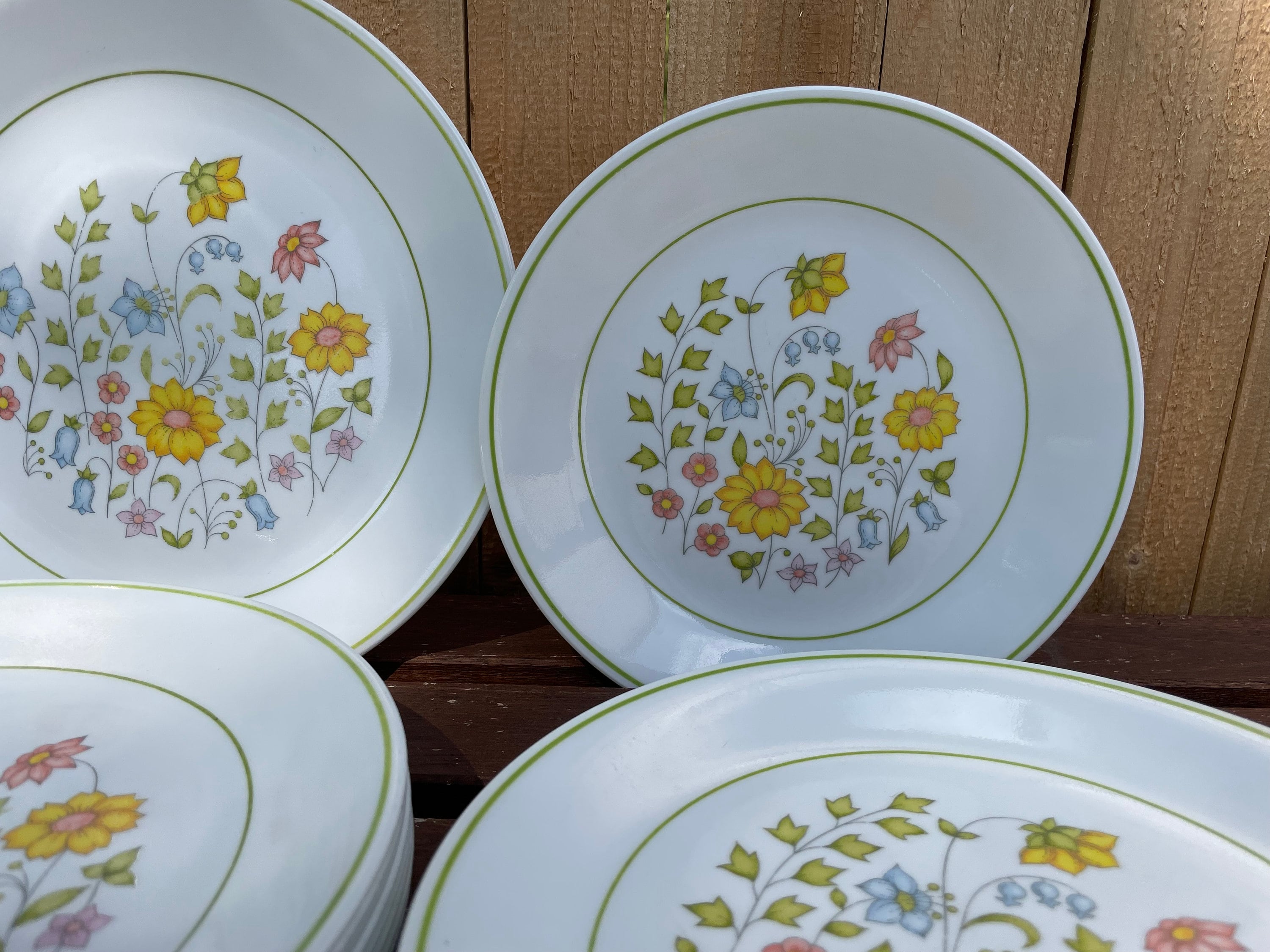 Corelle Spring Daisy Vintage 1970s Dinnerware MCM Pastel - Etsy