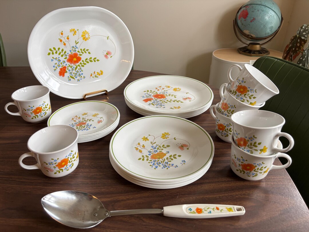 Corelle Wild Flower 10.25'' Dinner Plates Set of Seven - Etsy