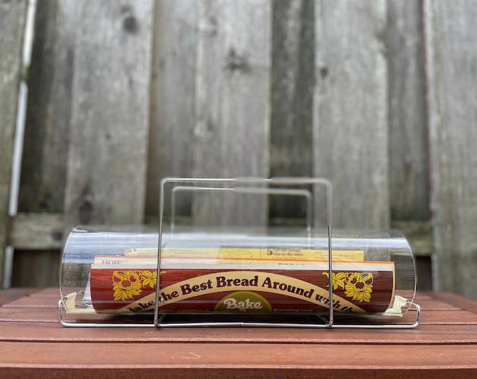 Vintage Pyrex Bake A Round-bread Dough Glass Baking Tube & Chrome ...