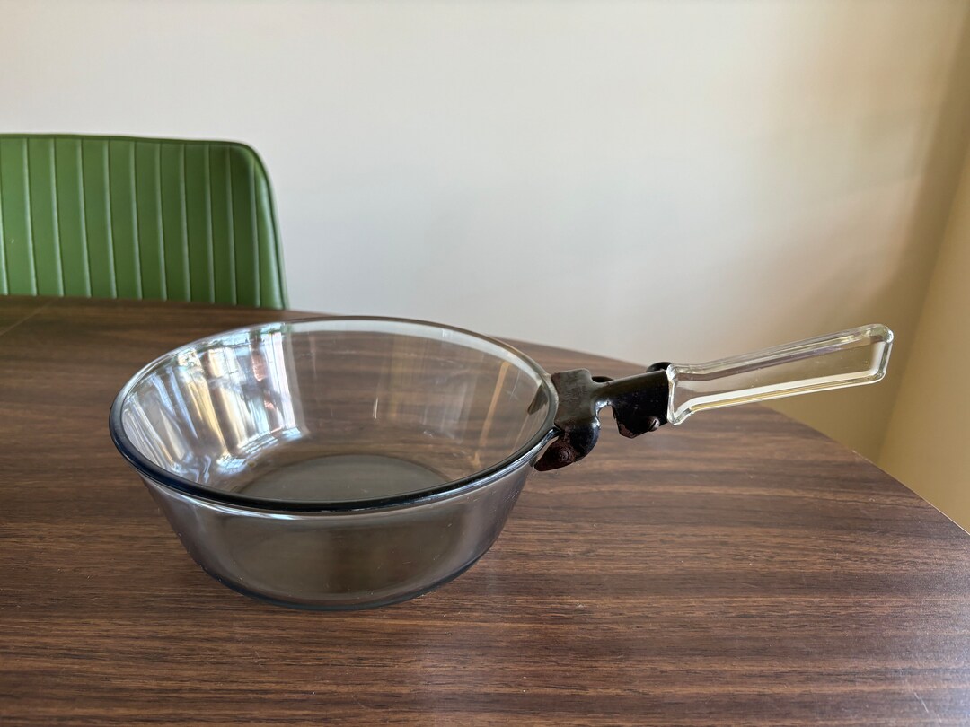 Pyrex Flame Ware Vintage Stove Top Cook Pot J-11 888-B 1940s Clear ...