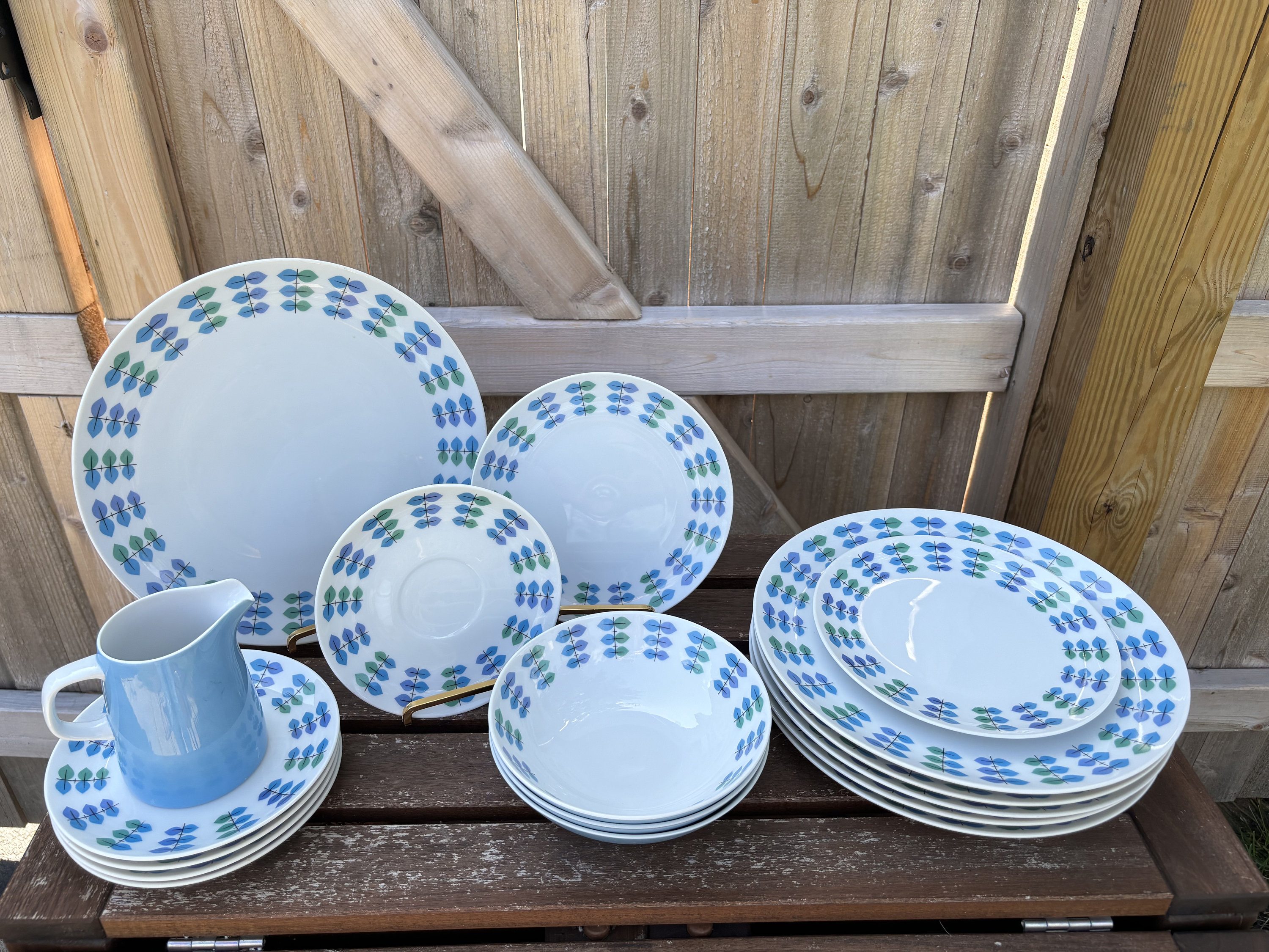Vintage Mikasa Cali Bou 17 Piece Dish Set Retro Mid Century Modern ...