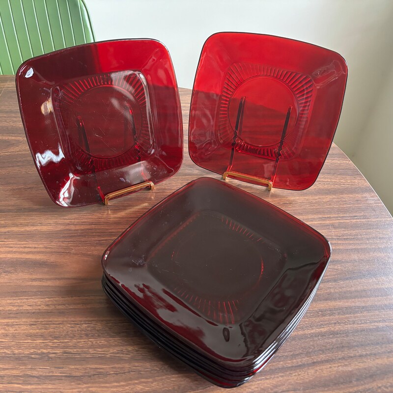 Square Glass Plate - Etsy