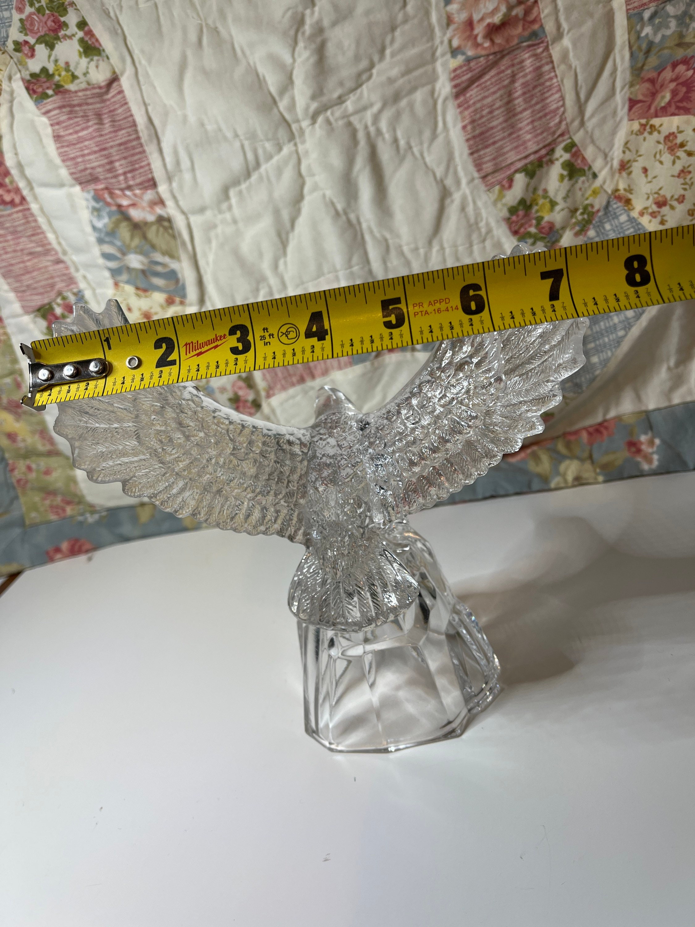 Royal Crystal Rock RCR BY Oneida Eagle Mantle Piece With Inset Clock - Etsy