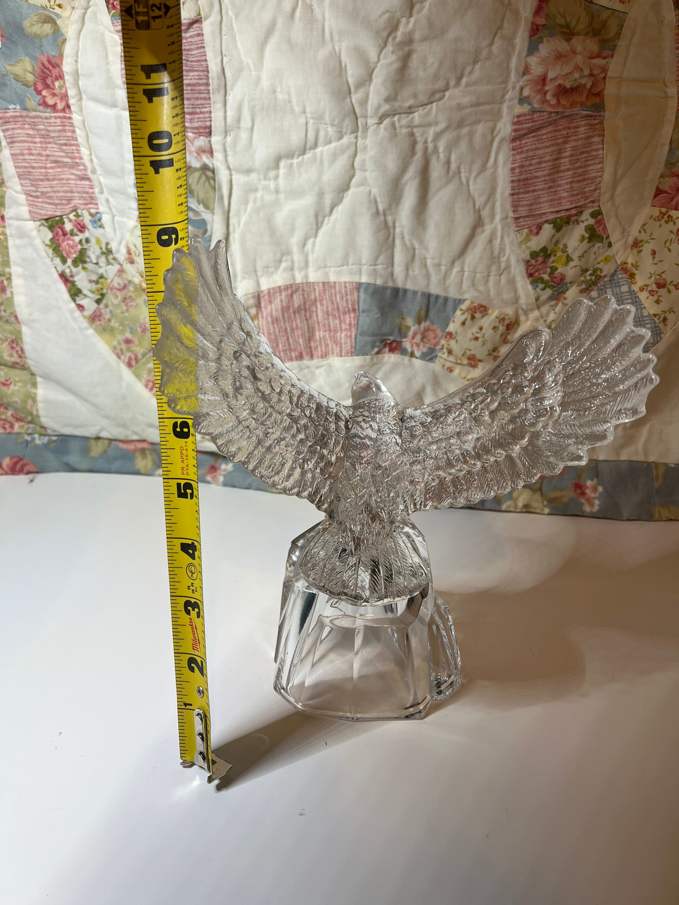 Royal Crystal Rock RCR BY Oneida Eagle Mantle Piece With Inset Clock - Etsy