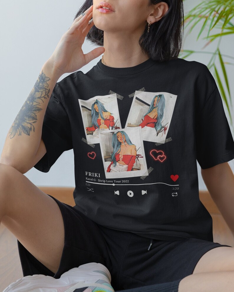 Karol G Tour Karol G Strip Love 2022 Tshirt Strip Love Tour Etsy Uk