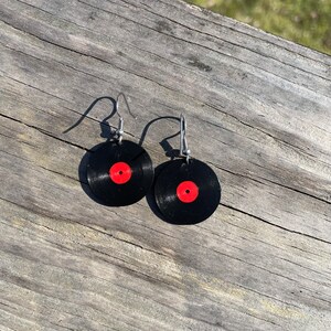 Small Groovy Record Earrings, Vinyl Earrings, LP Earrings, Groovy ...