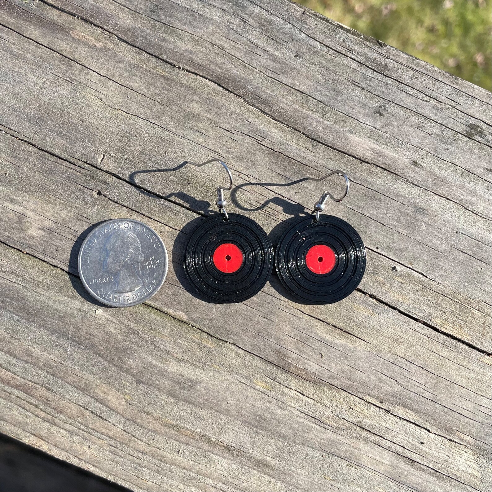 Small Groovy Record Earrings, Vinyl Earrings, LP Earrings, Groovy ...