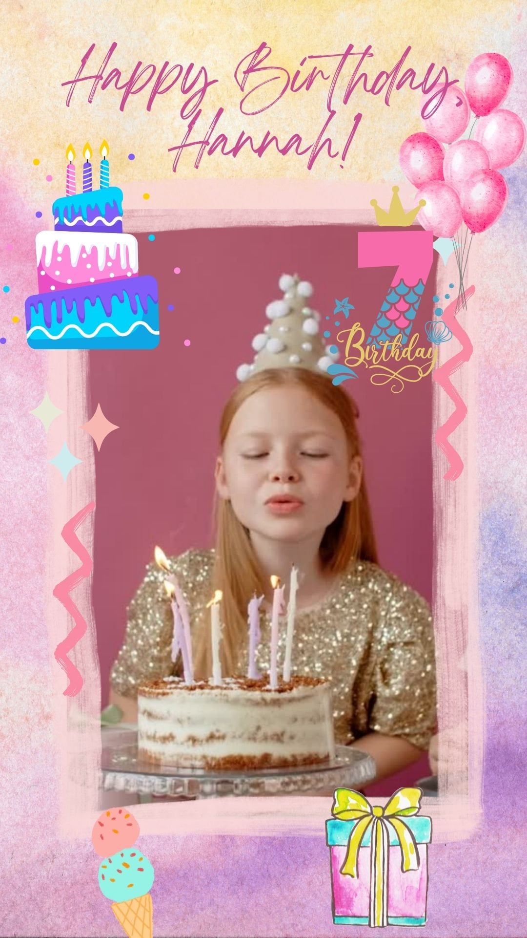 Kids Mobile Birthday Invitation Template, Birthday Party Invitations ...