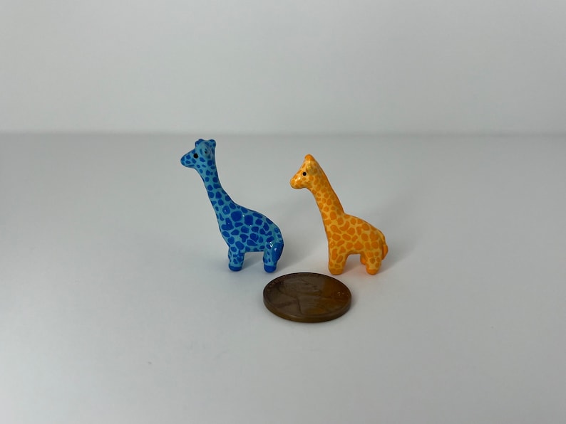Mini Wini Giraffe | Miniature Giraffe | Handmade Giraffe Figurine | Knick Knacks | Desk Buddy ...