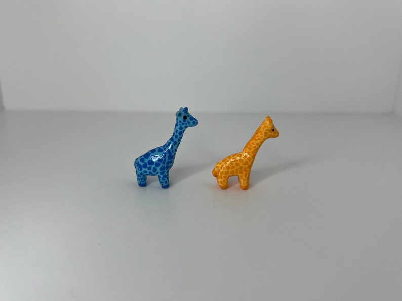 Mini Wini Giraffe Miniature Giraffe Handmade Giraffe Figurine Knick Knacks Desk Buddy Plant ...
