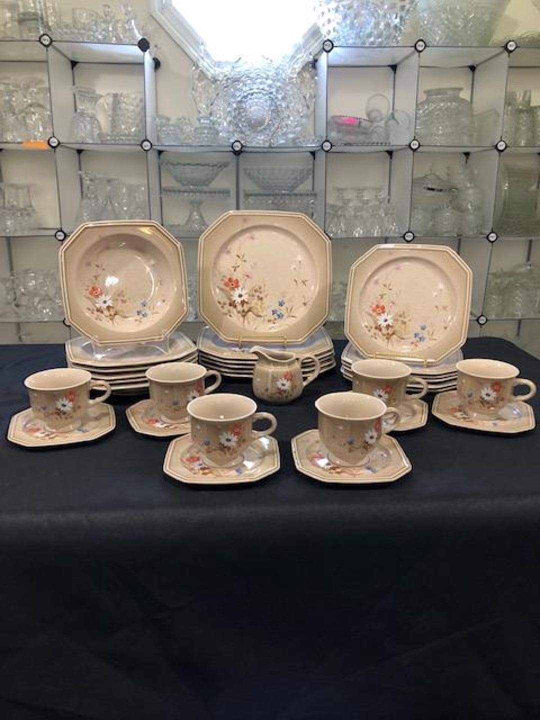 Folk Dance by Mikasa - 31 Piece Vintage Dinnerware Set - Etsy