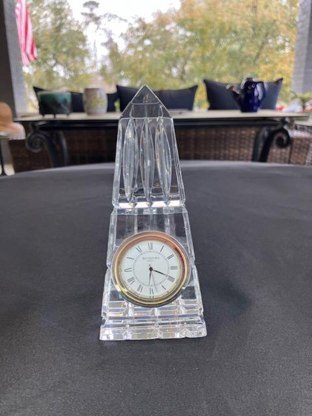 Obelisk by Waterford Crystal - One Vintage Crystal Quartz Clock - Etsy