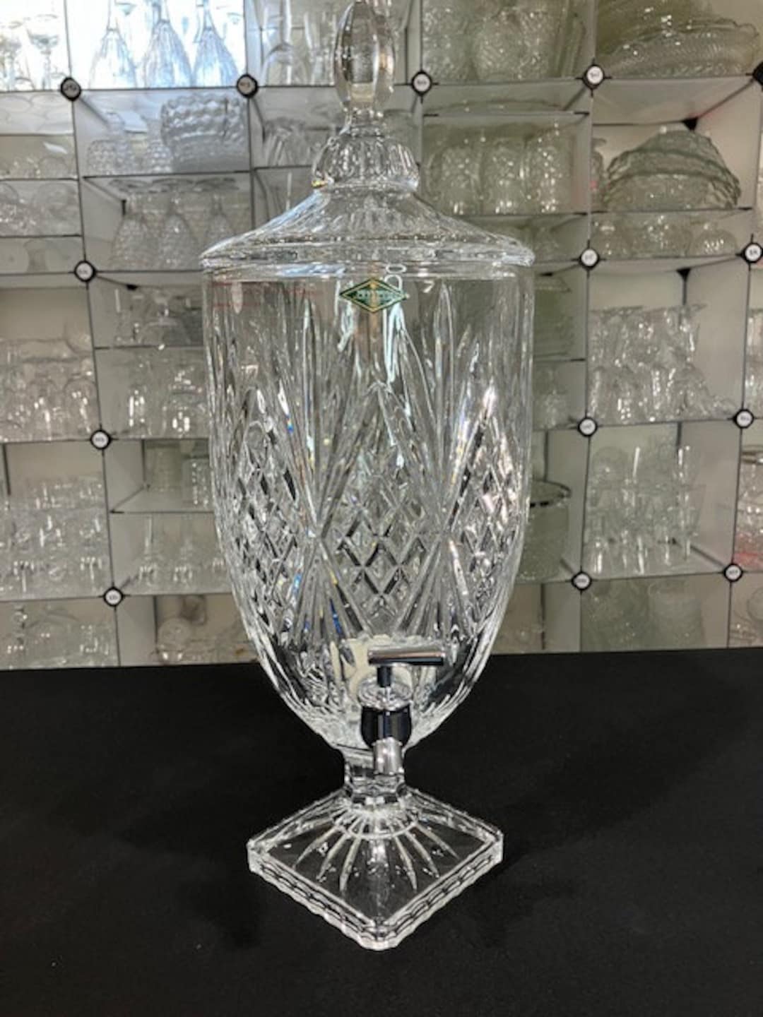 Dublin by Godinger Crystal 2pc Vintage Hand Blown Crystal Beverage ...