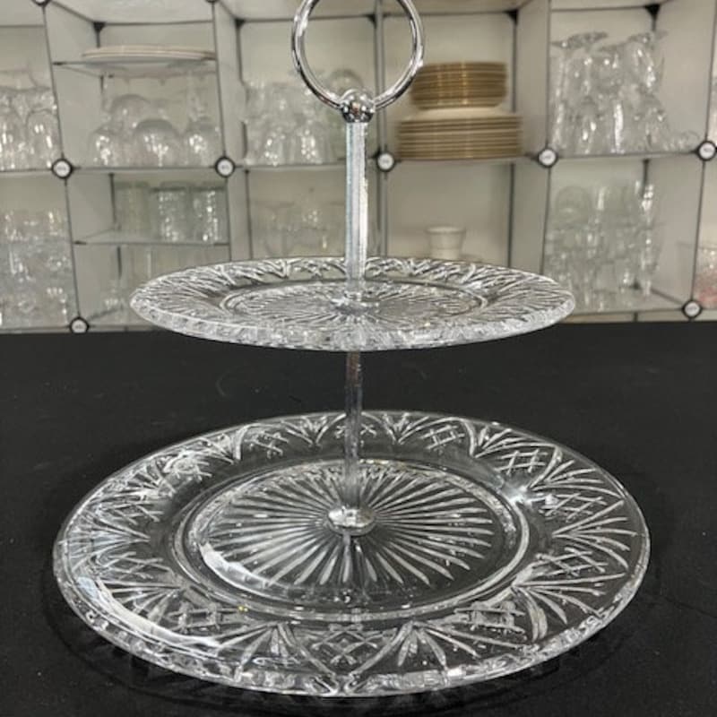 Crystal Serving Tray - Etsy