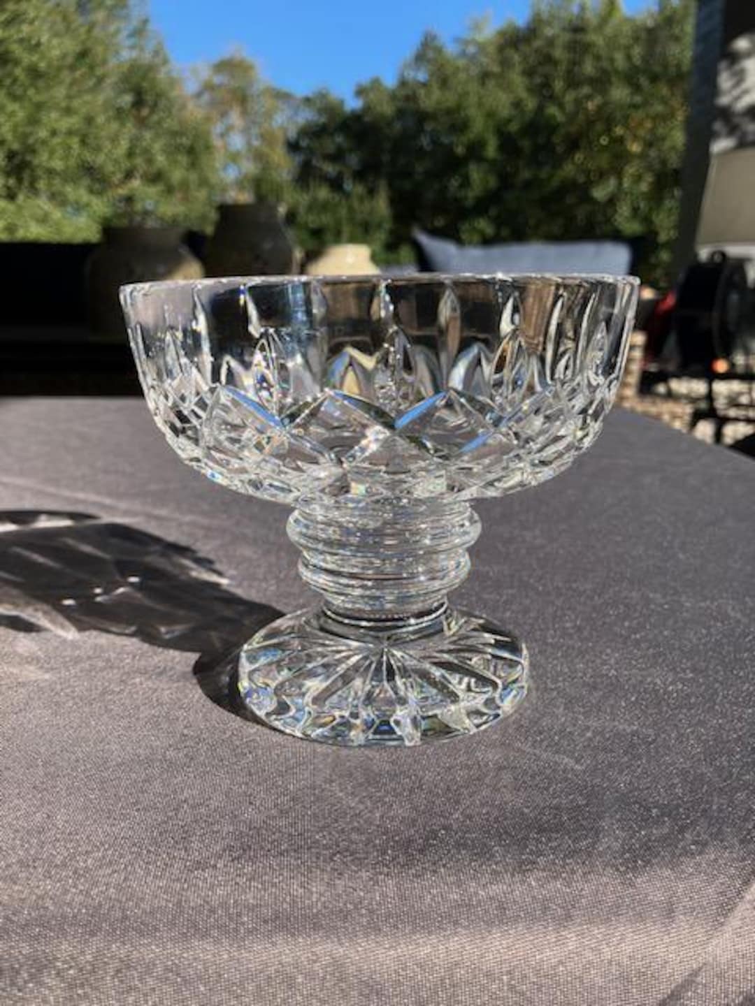 Compotes by Waterford Crystal - One Vintage Footed Cut Crystal Compote ...