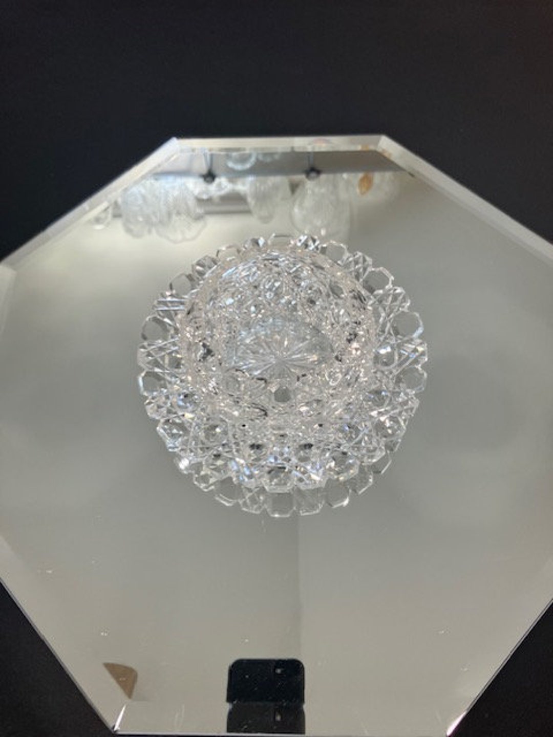 Octave Cut by Pairpoint - American Brilliant Cut Mayonnaise Bowl & Underplate - Etsy