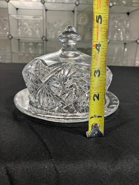 Pinwheel by Violetta Poland - One Vintage Cut Crystal Butter/cheese ...