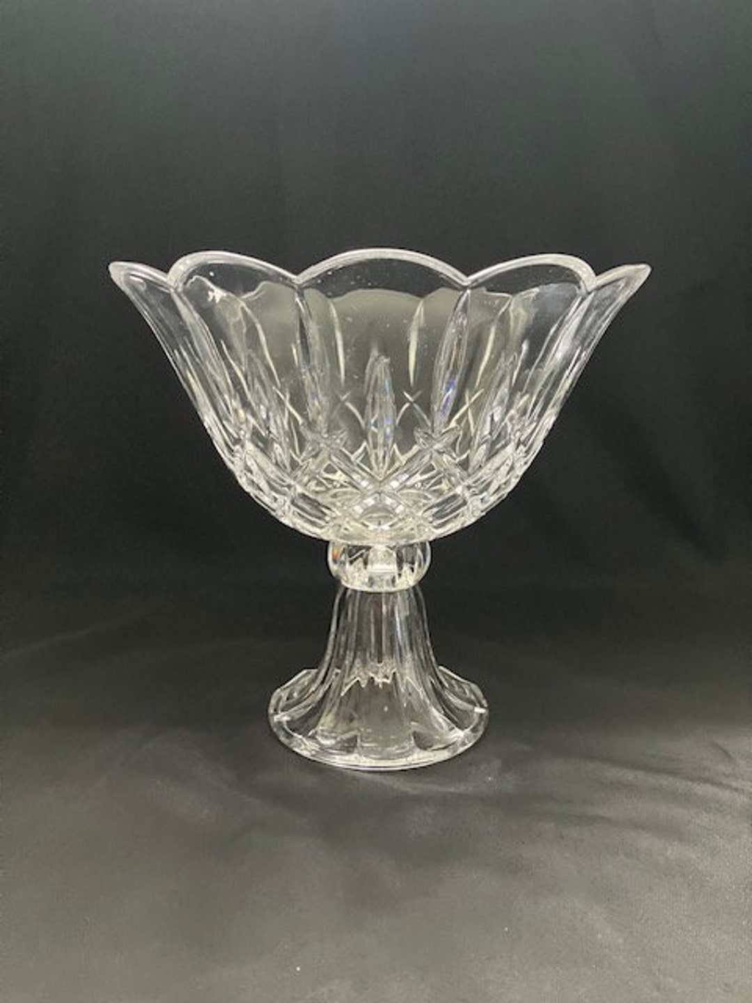 Lady Anne by Gorham Crystal - Vintage Pedestal Base Centerpiece Bowl - Etsy