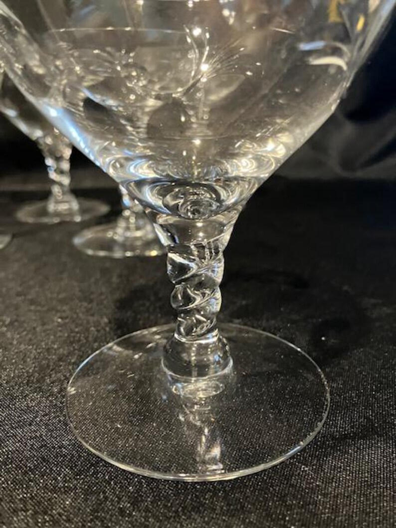 Arcadia by Seneca - Ten Vintage Cut Crystal Champagne Tall Sherbets ...