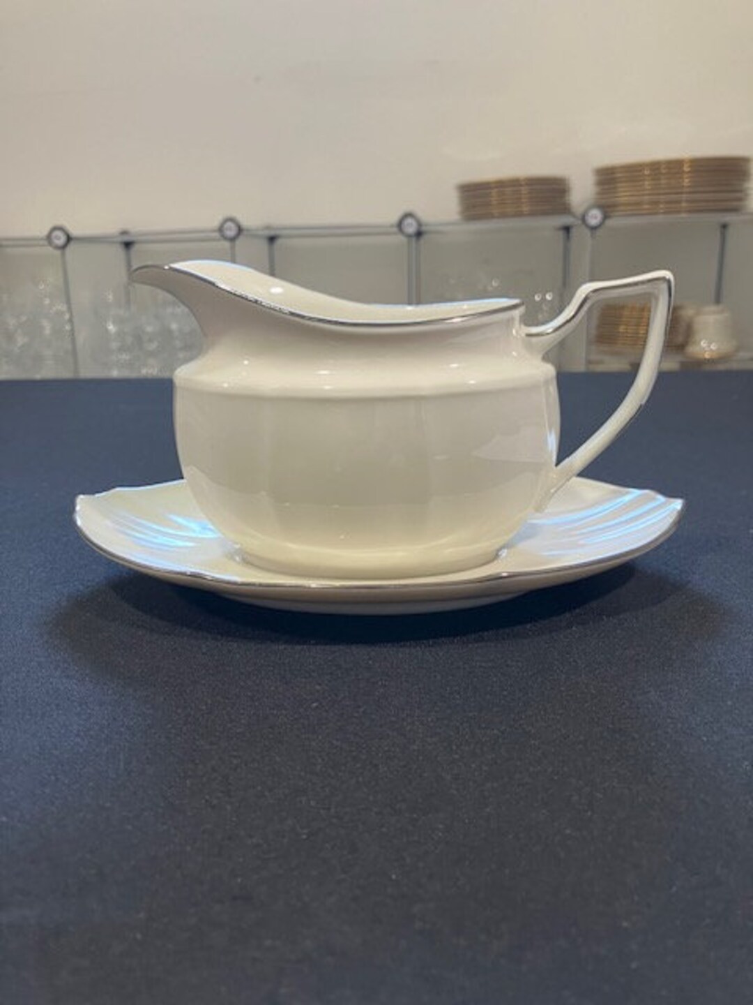 Imperial Platinum by Noritake One Vintage Bone China Gravy Boat ...