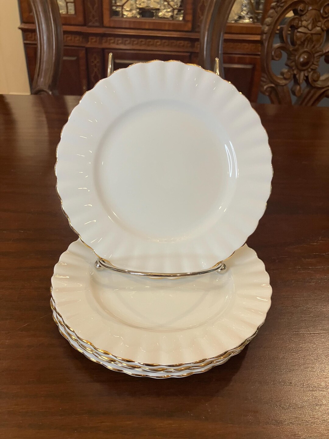 Val D'or by Royal Albert - Five Vintage Bread Plates - Etsy