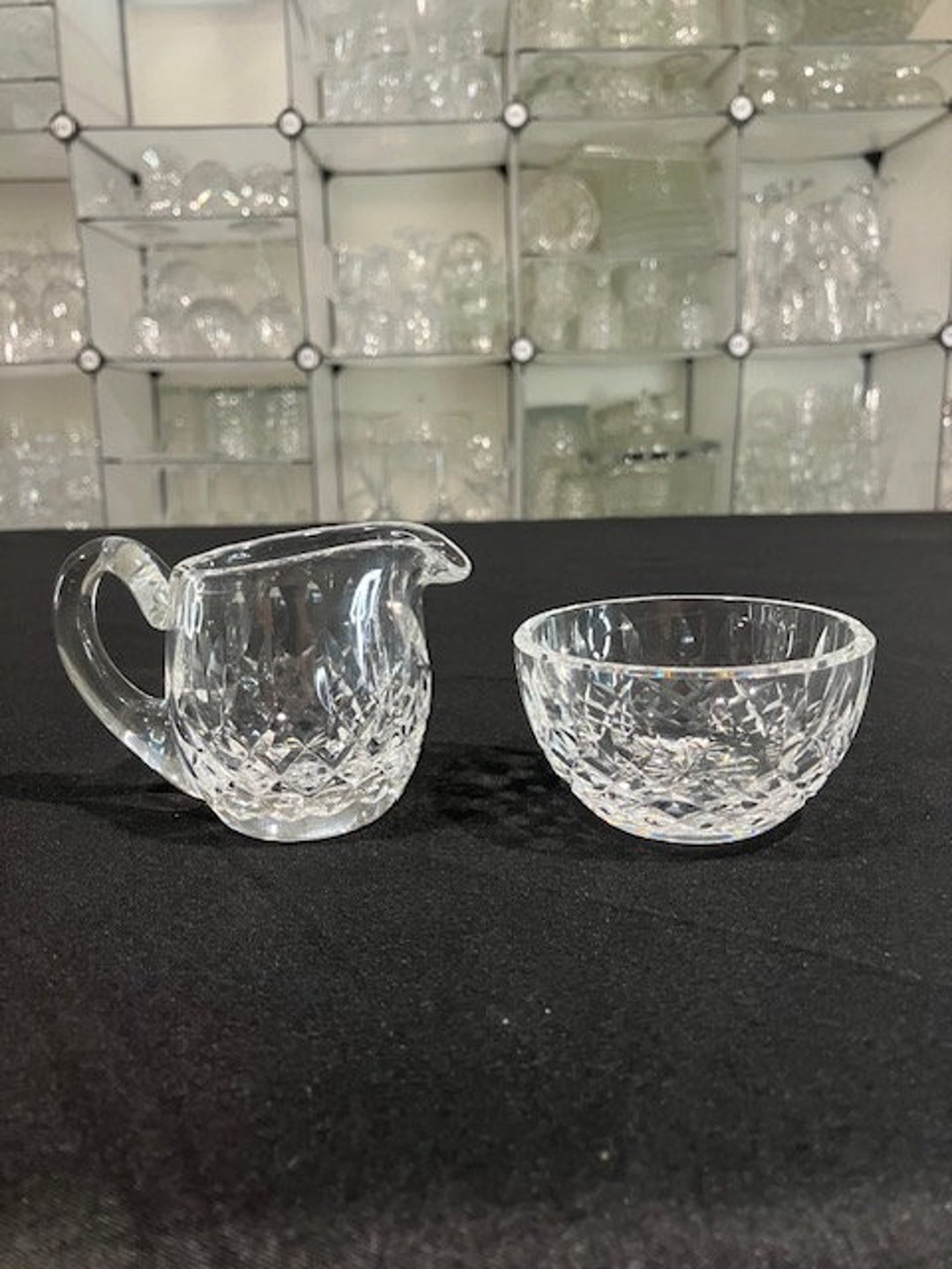 Lismore by Waterford Crystal - Vintage Crystal Mini Ceramer & Open ...