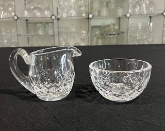 Waterford Crystal Lismore Mini Open Sugar and Creamer, Vintage 1970's ...