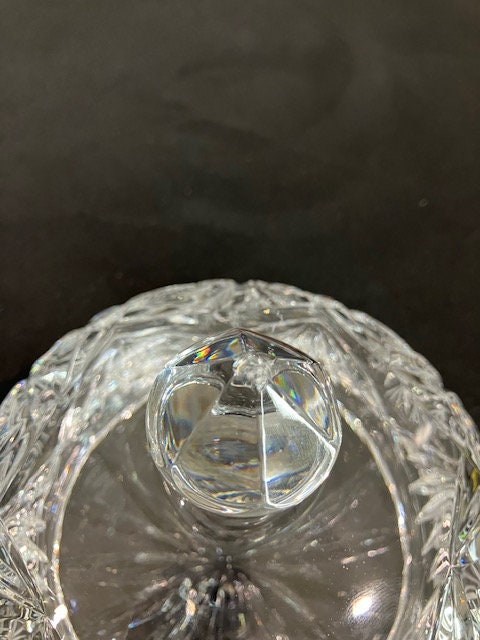 Pinwheel by Violetta Poland - One Vintage Cut Crystal Butter/cheese ...