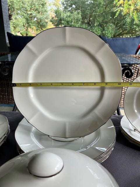 Imperial Platinum by Noritake - 26pc Starter Set of Vintage Bone China ...