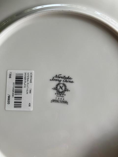 Imperial Platinum by Noritake - 26pc Starter Set of Vintage Bone China ...