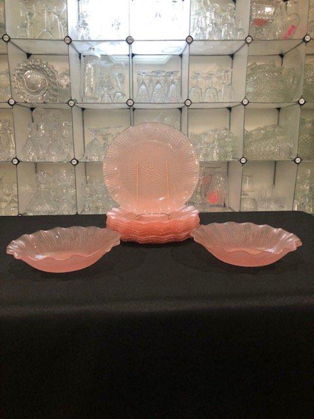 Ruffled Lotus Coral Rose by Mikasa - 10pcs of Vintage Rose Colored ...