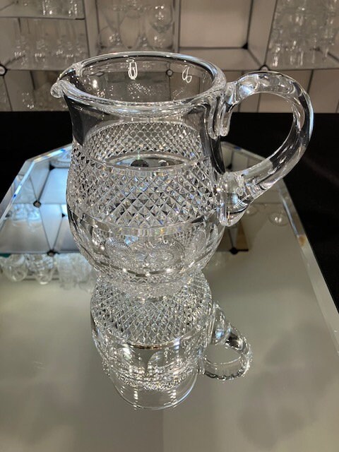 Diamond Cut Crystal - Vintage Milk Pitcher - Etsy