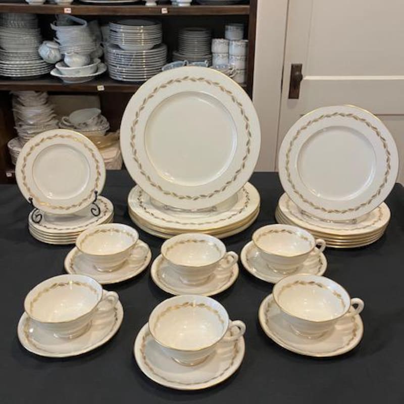 Gold Dinnerware Set - Etsy
