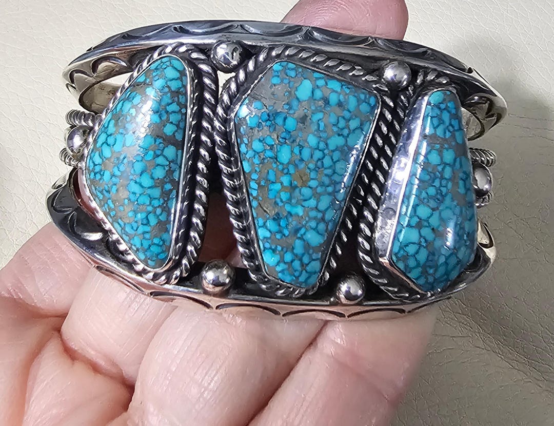 Turquoise Statement Cuff by Ben Duboise - Etsy