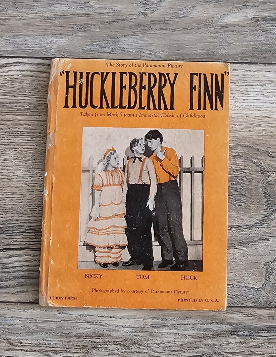 Vintage Book "the Story of the Paramount Picture 'huckleberry Finn'" - Etsy