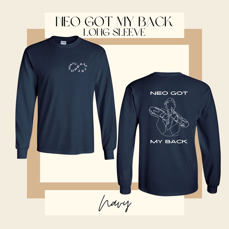 NCT Inspired Long Sleeve, Neo Got My Back, Kpop Shirt, NCT Dream, Wayv ...