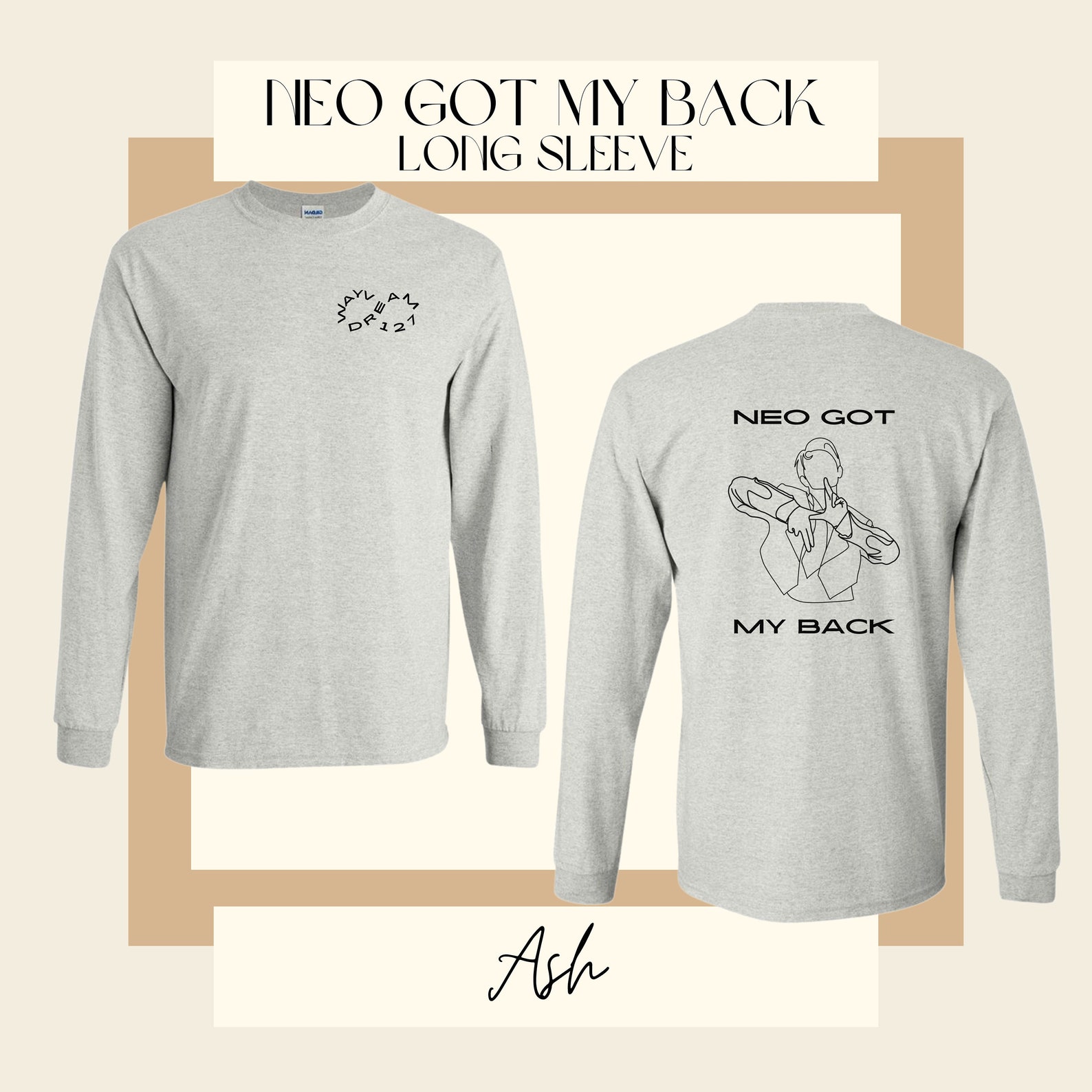 NCT Inspired Long Sleeve, Neo Got My Back, Kpop Shirt, NCT Dream, Wayv ...
