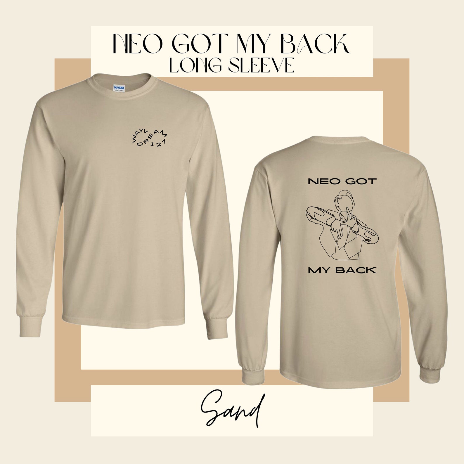 NCT Inspired Long Sleeve, Neo Got My Back, Kpop Shirt, NCT Dream, Wayv ...