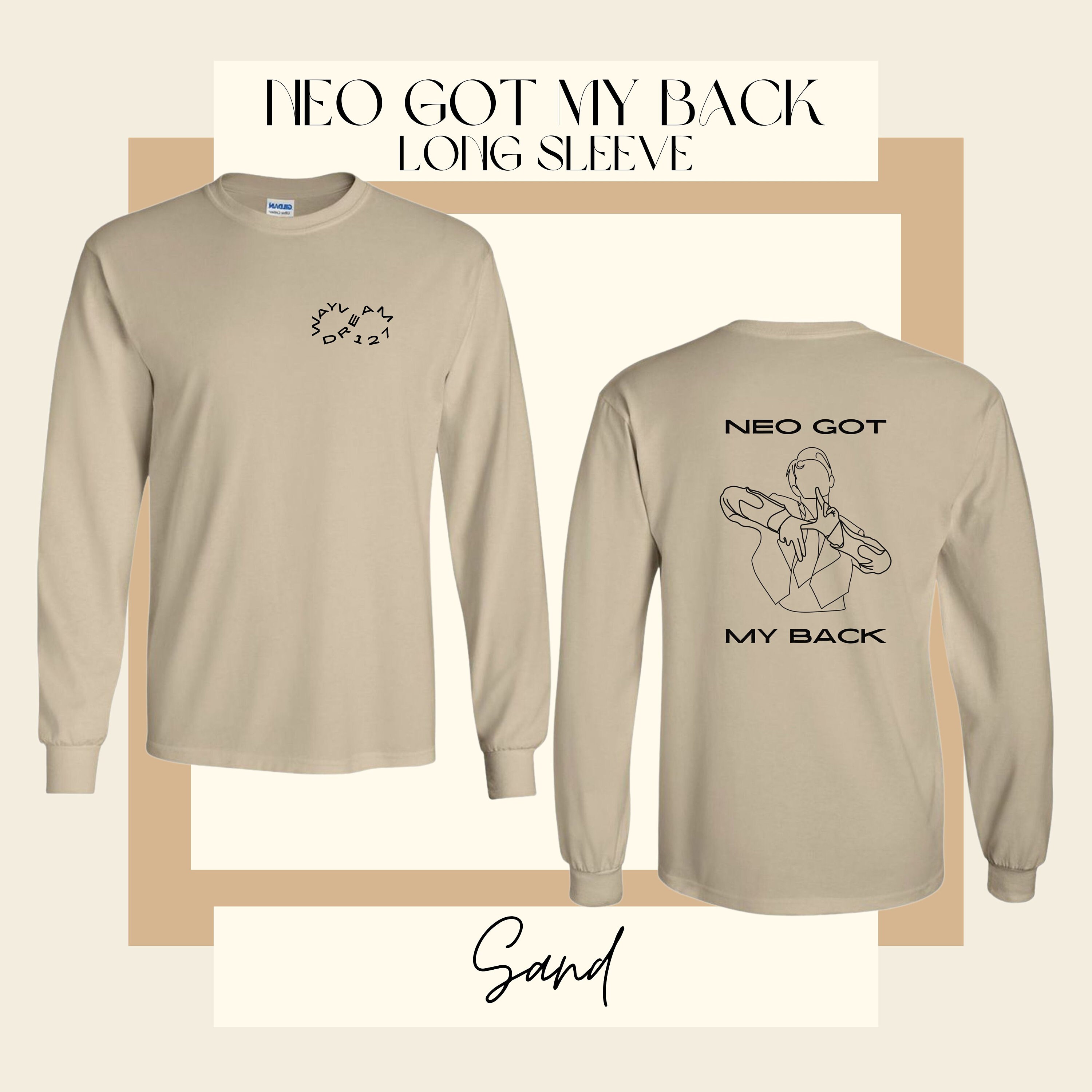 NCT Inspired Long Sleeve, Neo Got My Back, Kpop Shirt, NCT Dream, Wayv ...