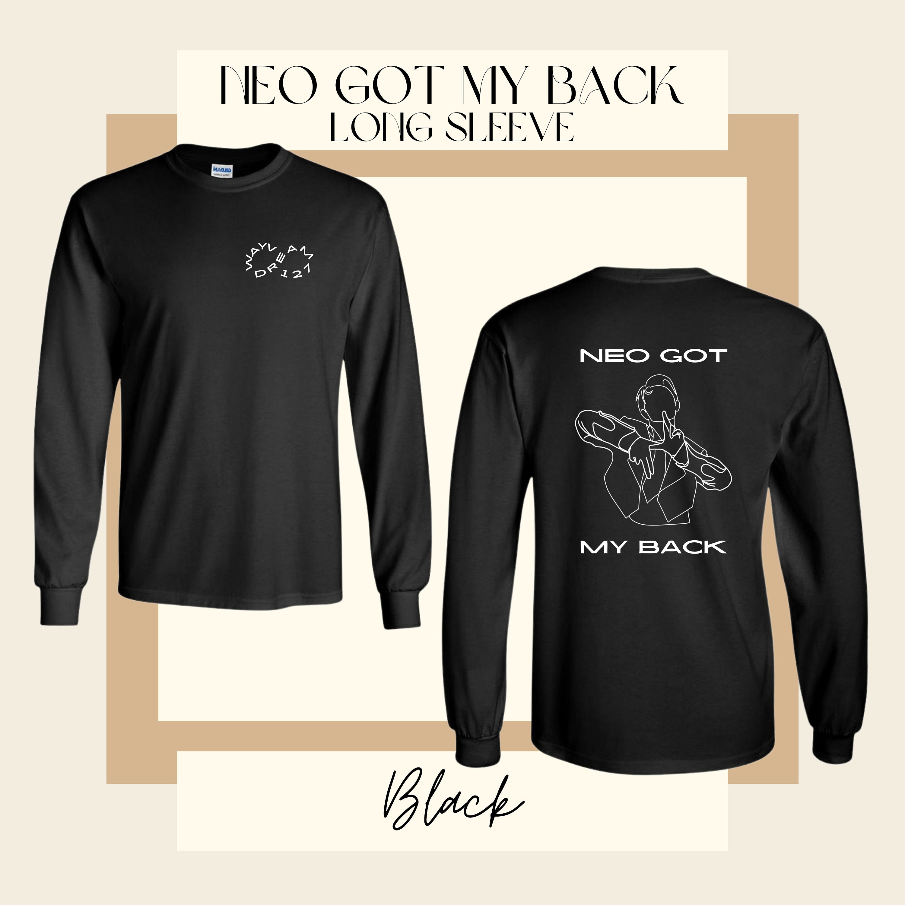 NCT Inspired Long Sleeve, Neo Got My Back, Kpop Shirt, NCT Dream, Wayv ...