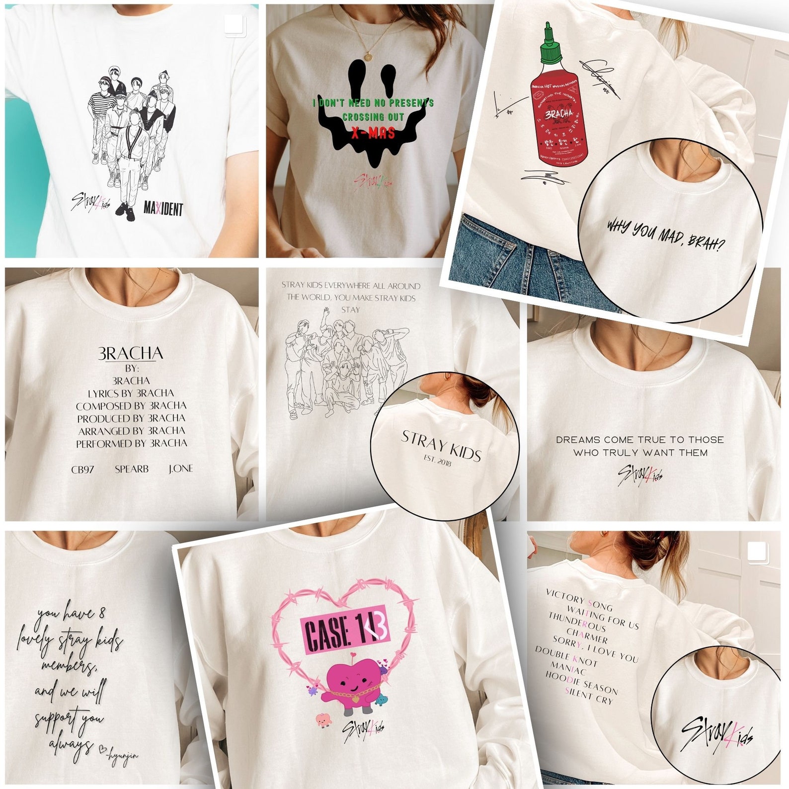 Stray Kids Sweatshirt. SKZ Sweatshirt, Kpop Sweatshirt, Red Lights ...