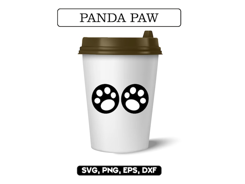 Panda Paw Svg, Animal PAW Png ,bundle of Panda Paw Foot Print, Dxf,eps ...