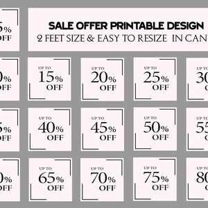Printable Sale Offers Banners for Small and Medium Retail Businesses ...