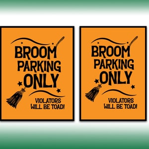 Printable Broom Parking Only Signs US Letter and A4 Size PDF. - Etsy