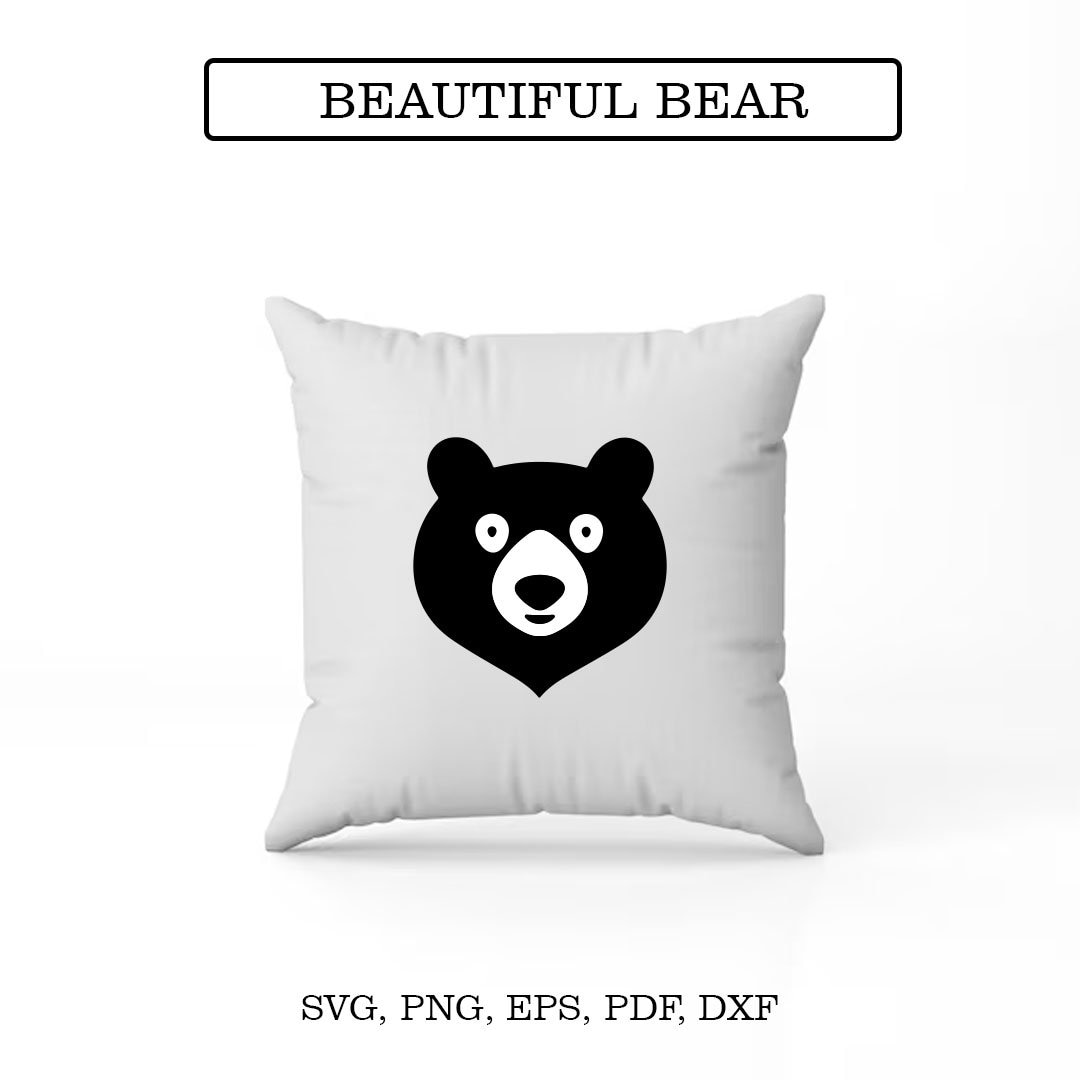 Beautiful BEAR Head SVG, Bear Head Svg Cut Files , Bear Clipart ...