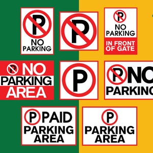 No Parking Sign Board Printable A4 Size Pdf, No Parking Road Sign ...