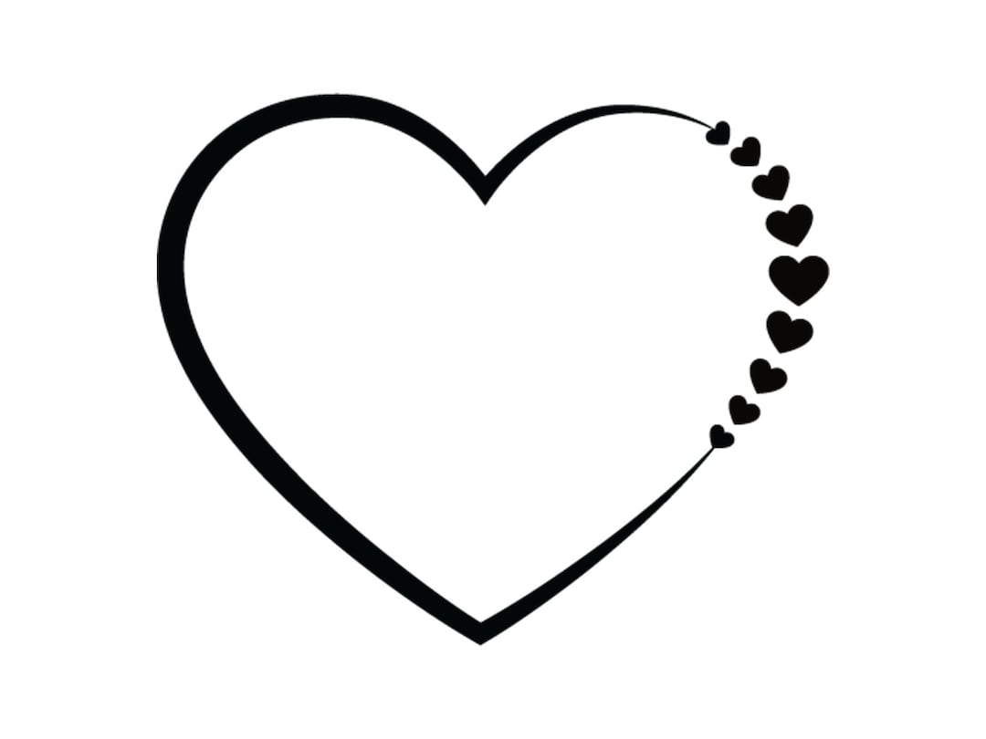 Heart Svg, Love Heart Svg Heart Shape - Etsy